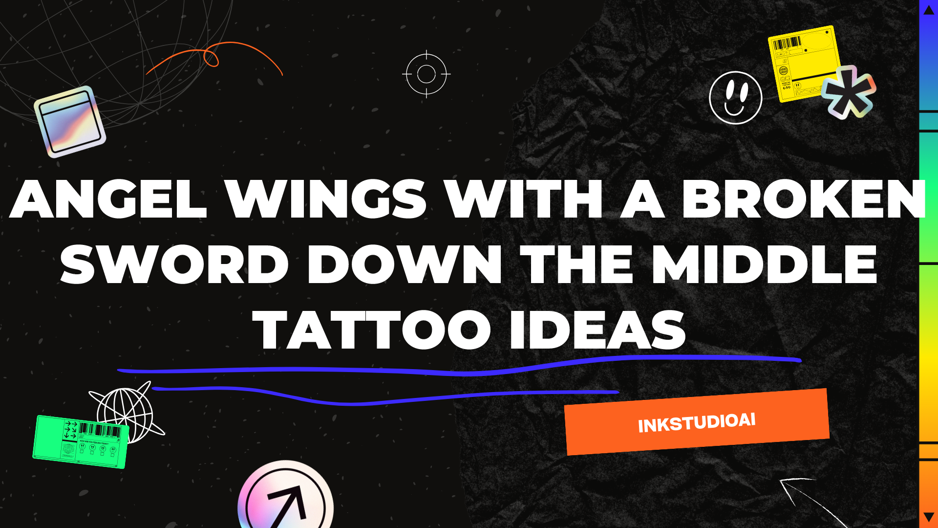 Angel wings with a broken sword down the middle tattoo idea - made by ...