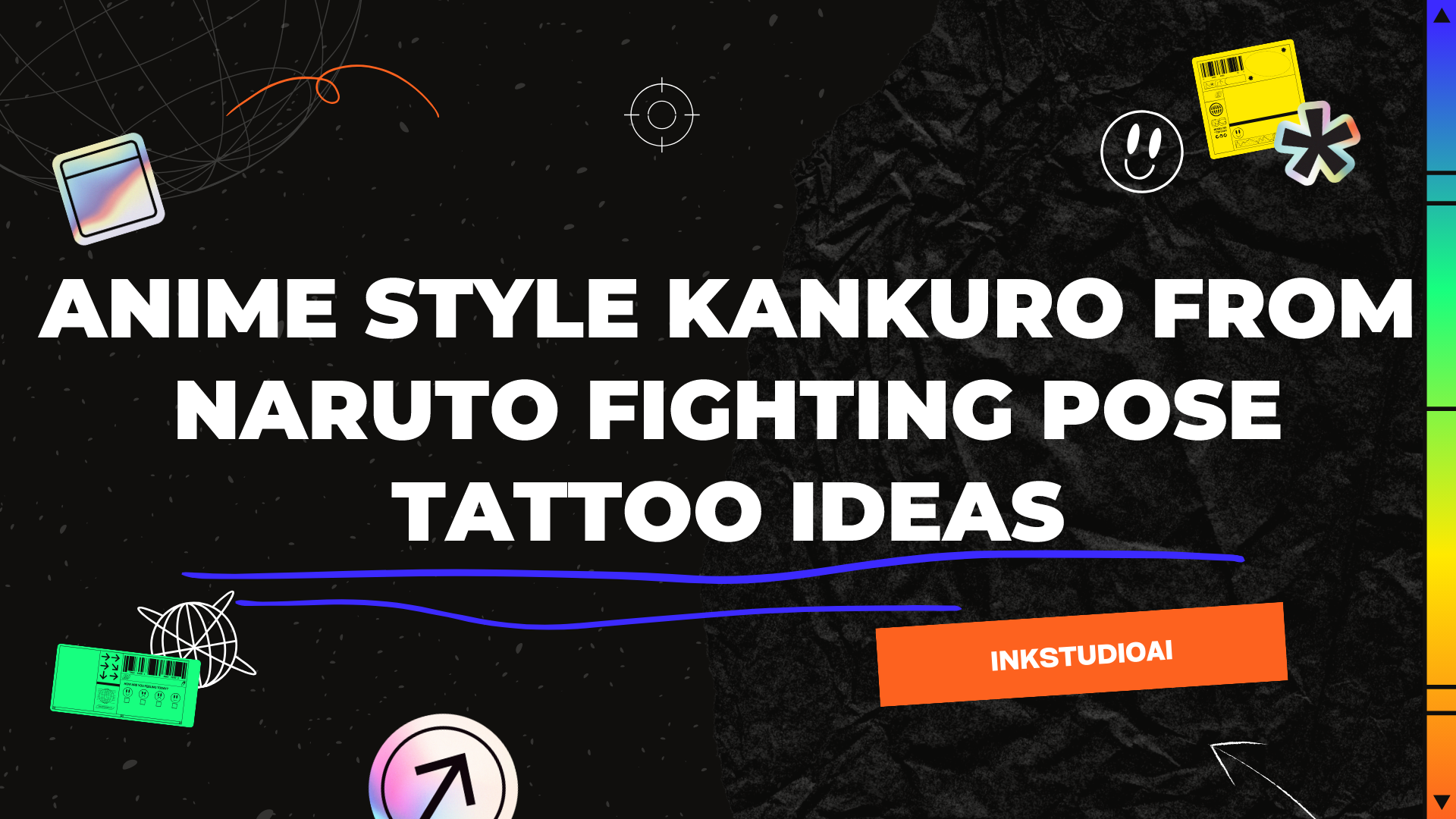 Anime style kankuro from naruto fighting pose tattoo idea - made by Ink ...