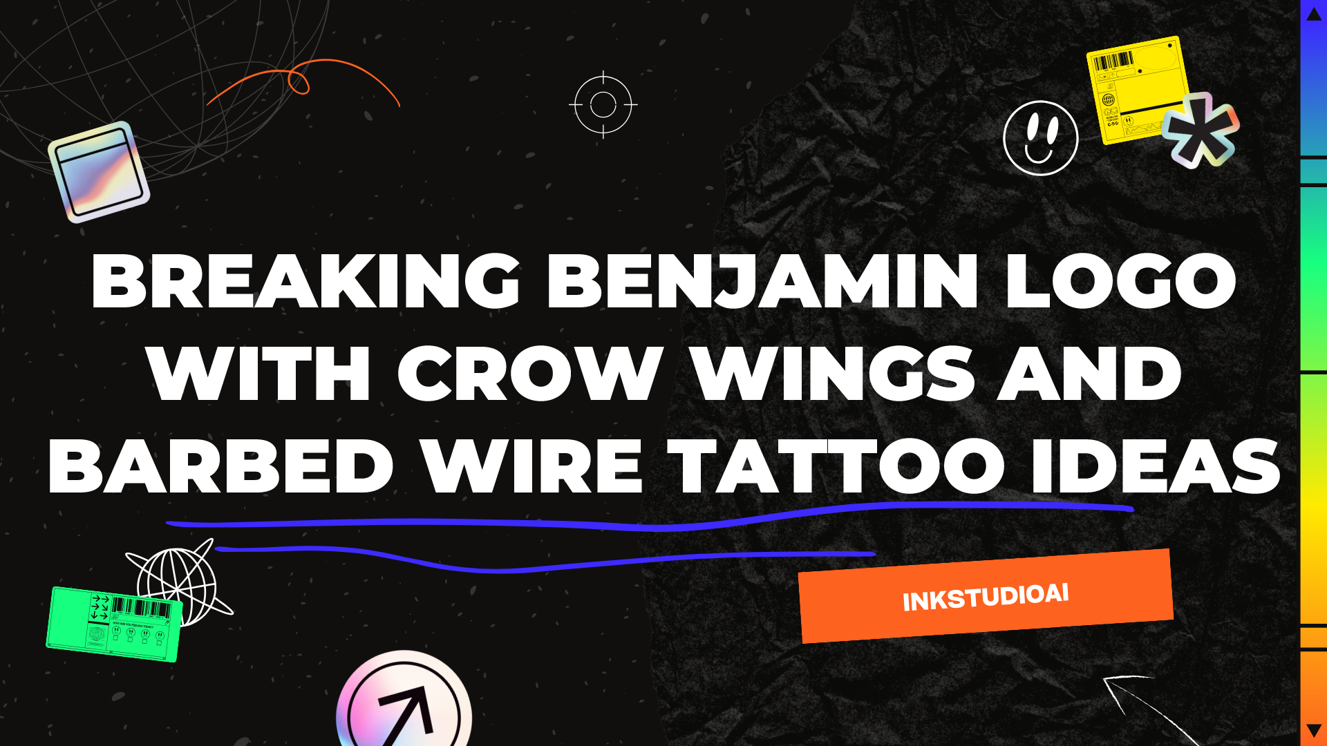 Breaking benjamin logo with crow wings and barbed wire tattoo idea ...