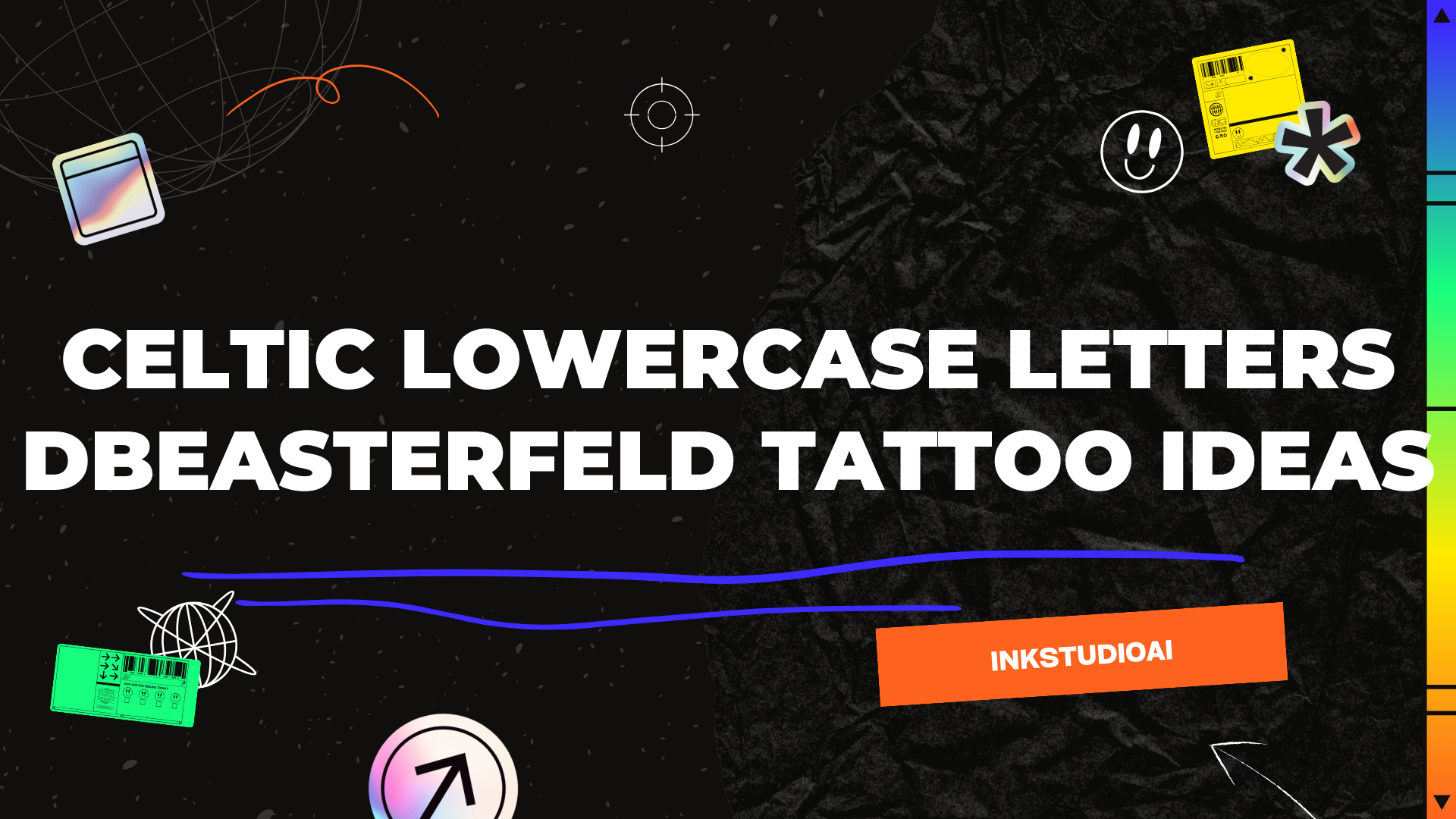 Celtic lowercase letters dbeasterfeld tattoo idea - made by Ink Studio AI