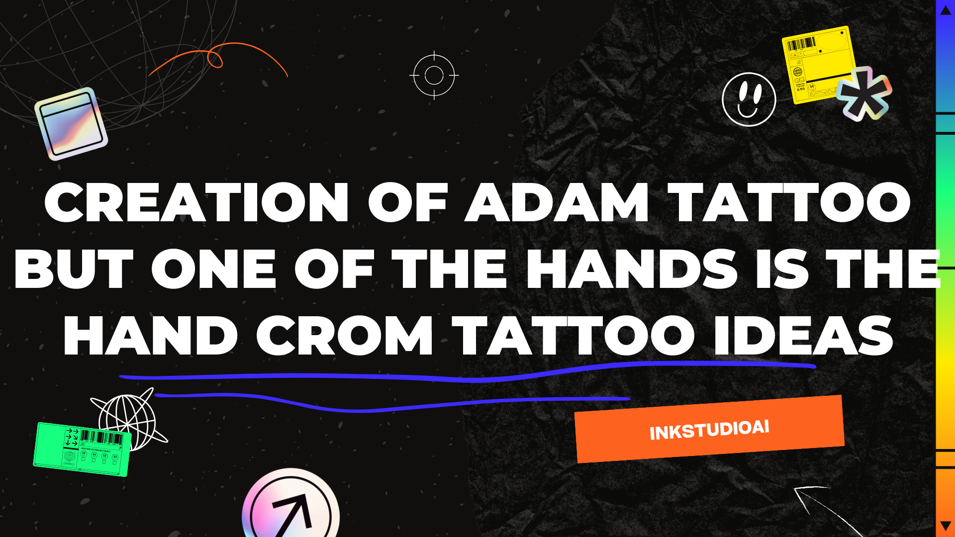 Creation of adam tattoo but one of the hands is the hand crom tattoo ...
