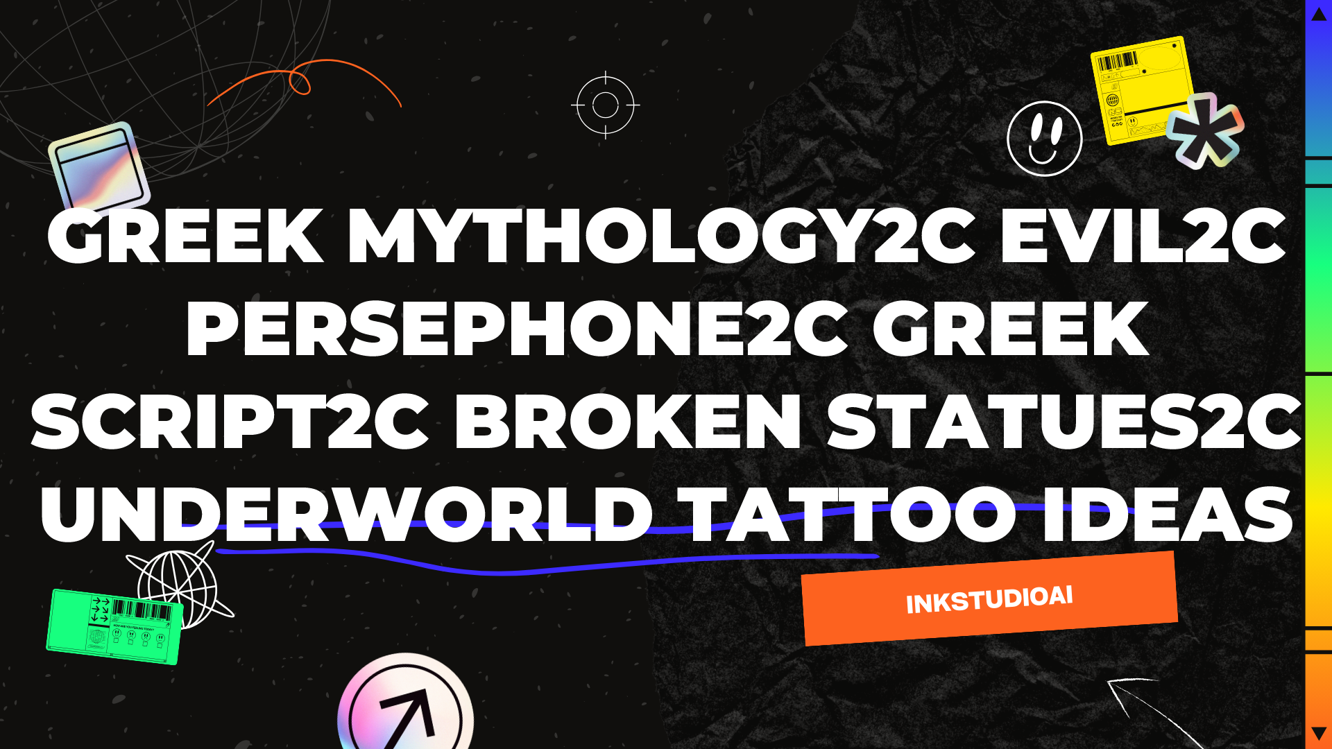 Greek mythology2c evil2c persephone2c greek script2c broken statues2c ...