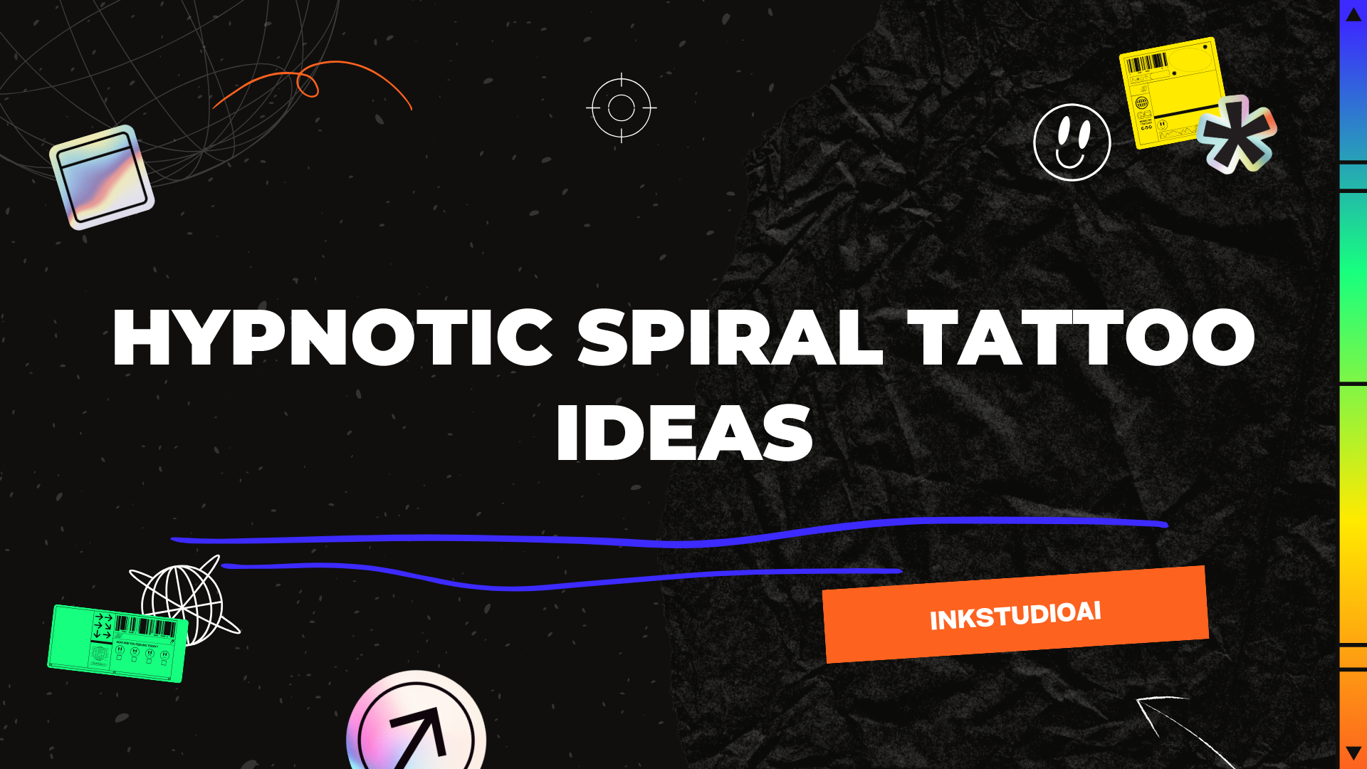 Hypnotic spiral tattoo idea - made by Ink Studio AI