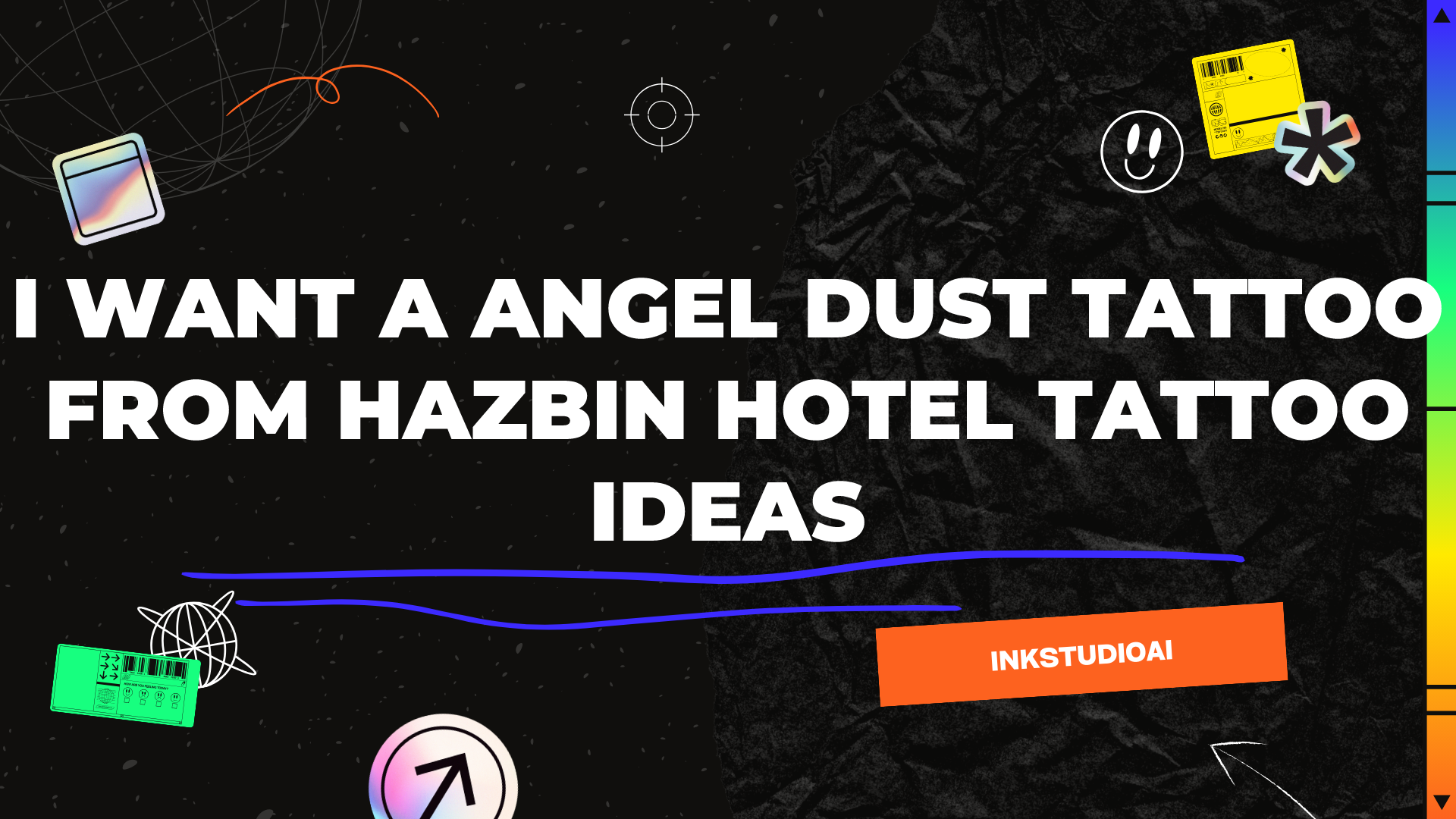 I want a angel dust tattoo from hazbin hotel tattoo idea - made by Ink ...