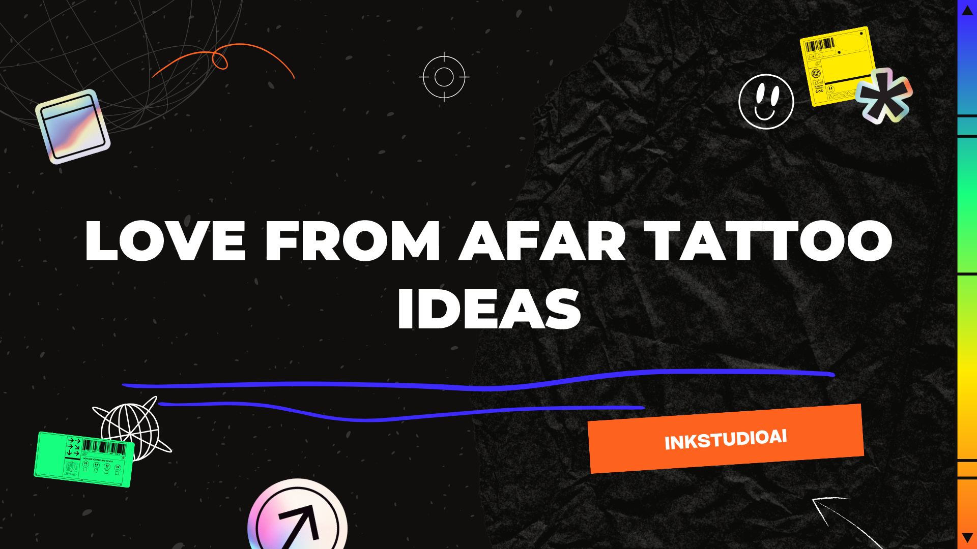 Love from afar tattoo idea - made by Ink Studio AI