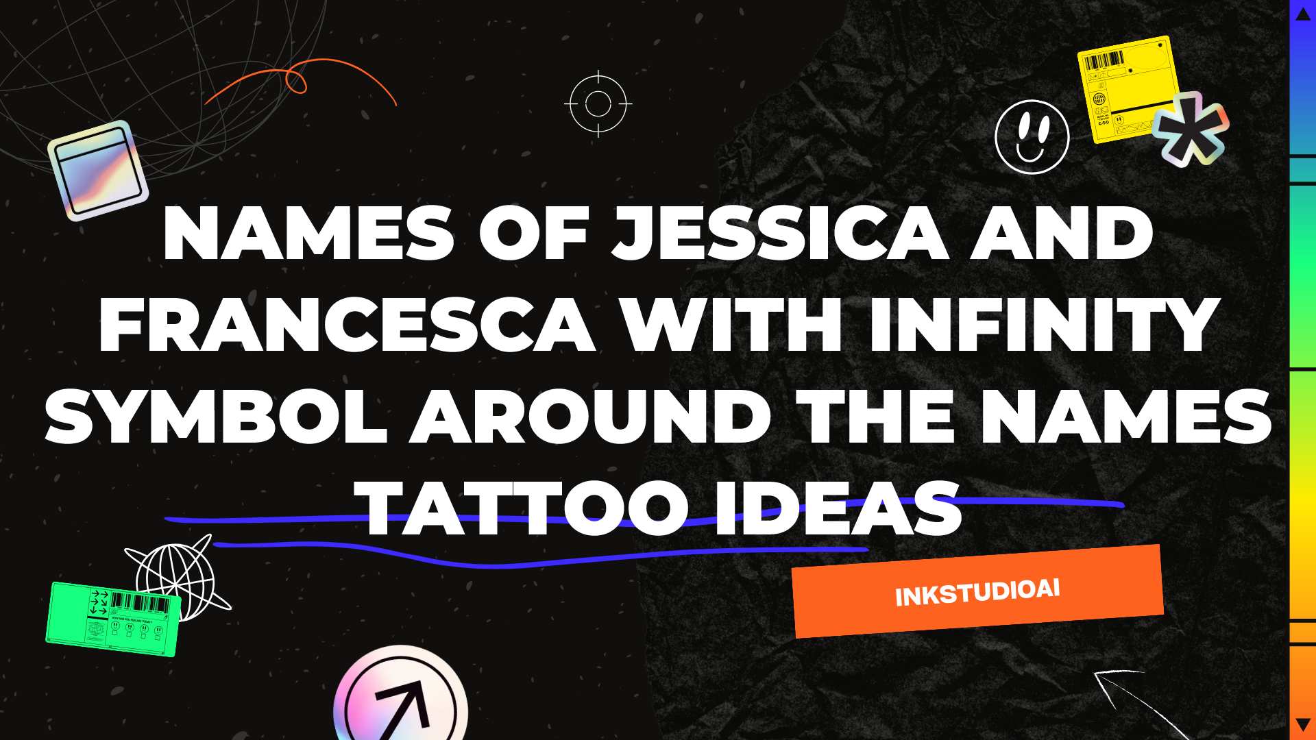 Names of jessica and francesca with infinity symbol around the names ...