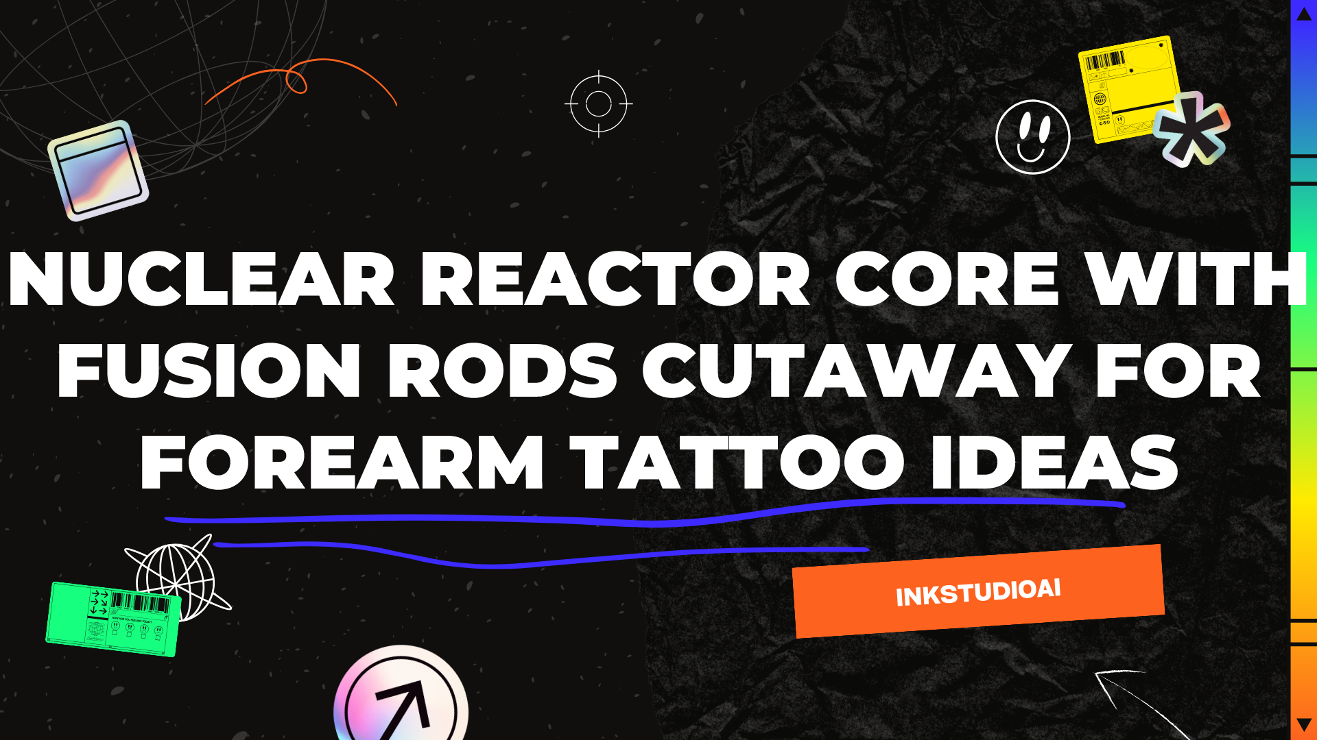 Nuclear reactor core with fusion rods cutaway for forearm tattoo idea ...