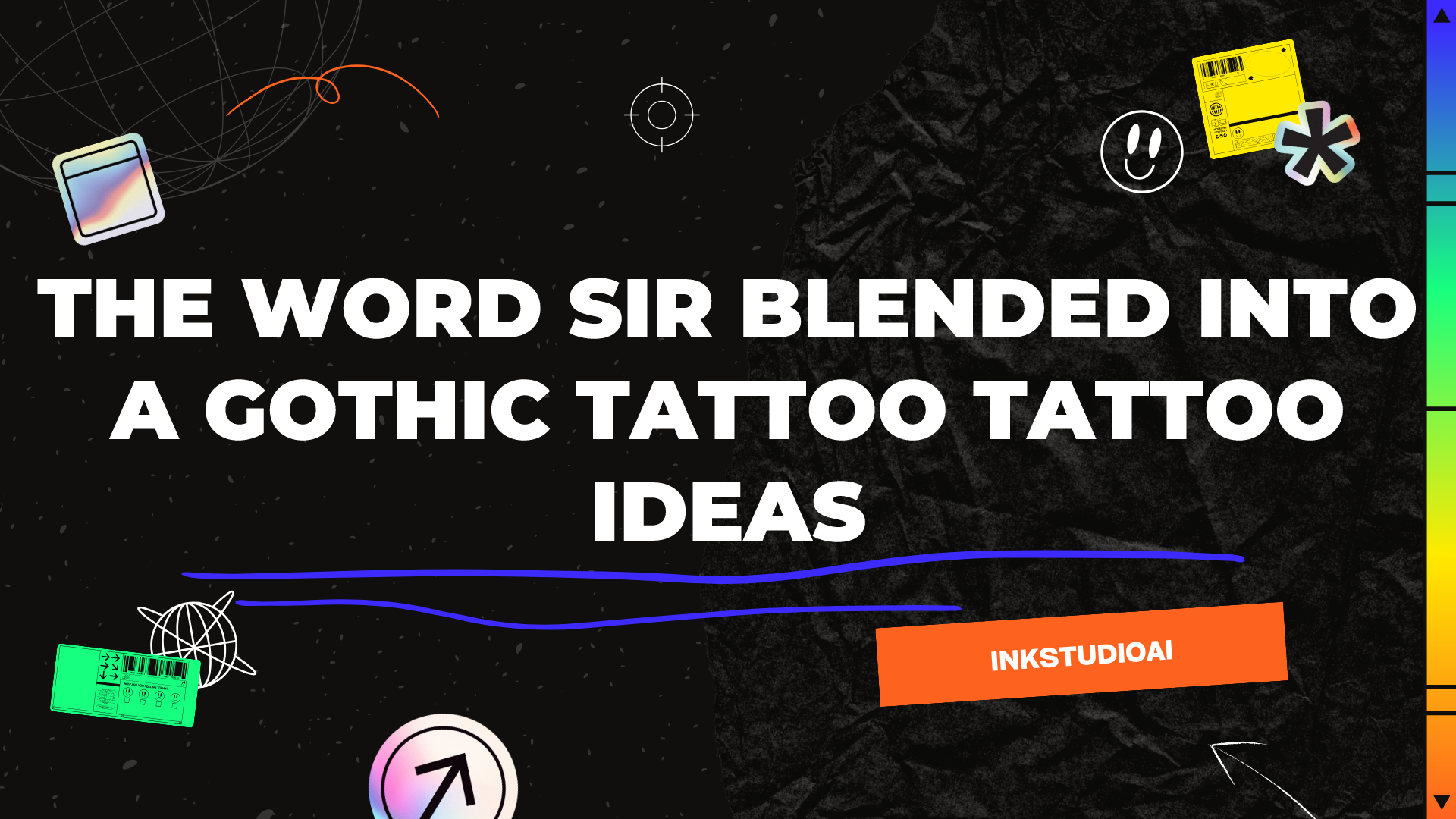 The word sir blended into a gothic tattoo tattoo idea - made by Ink ...