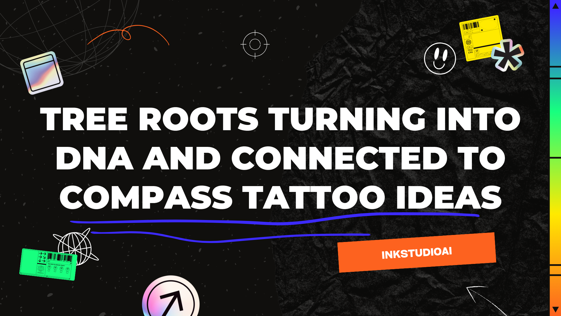 Tree roots turning into dna and connected to compass tattoo idea - made ...