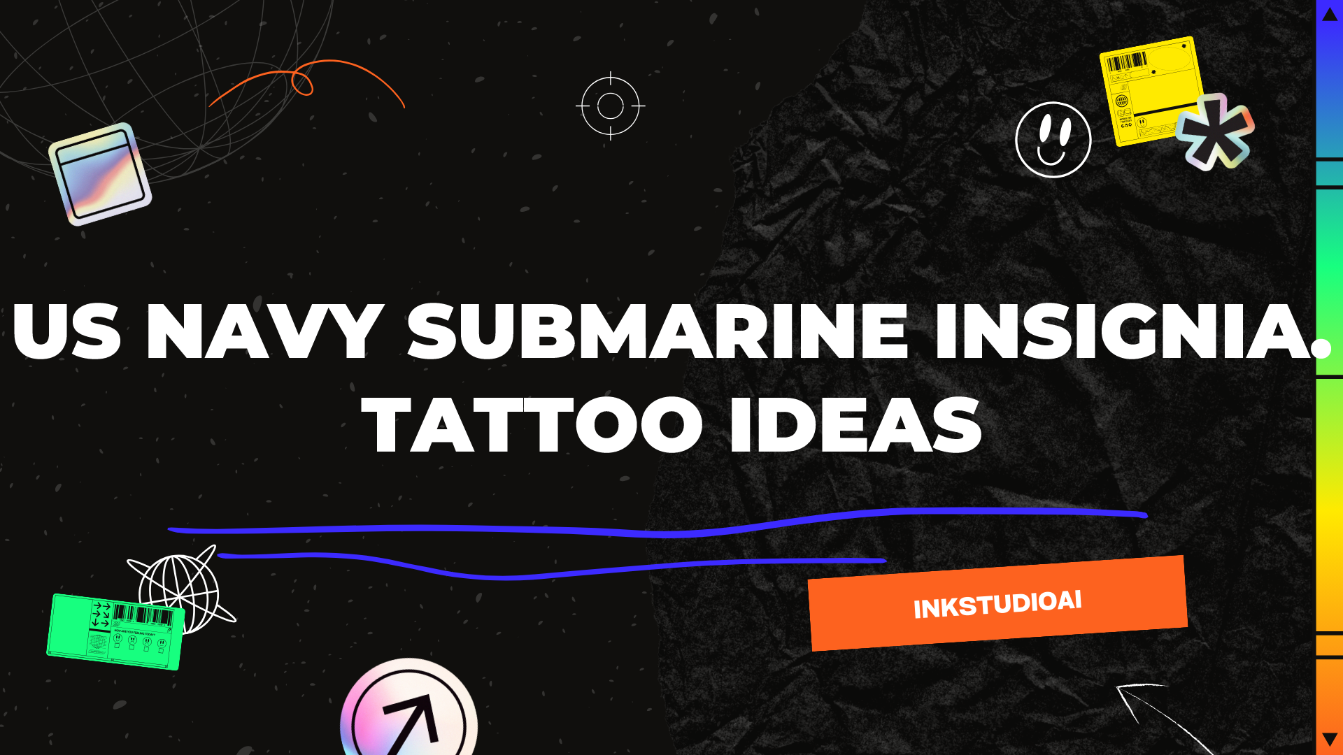 Us navy submarine insignia. tattoo idea - made by Ink Studio AI