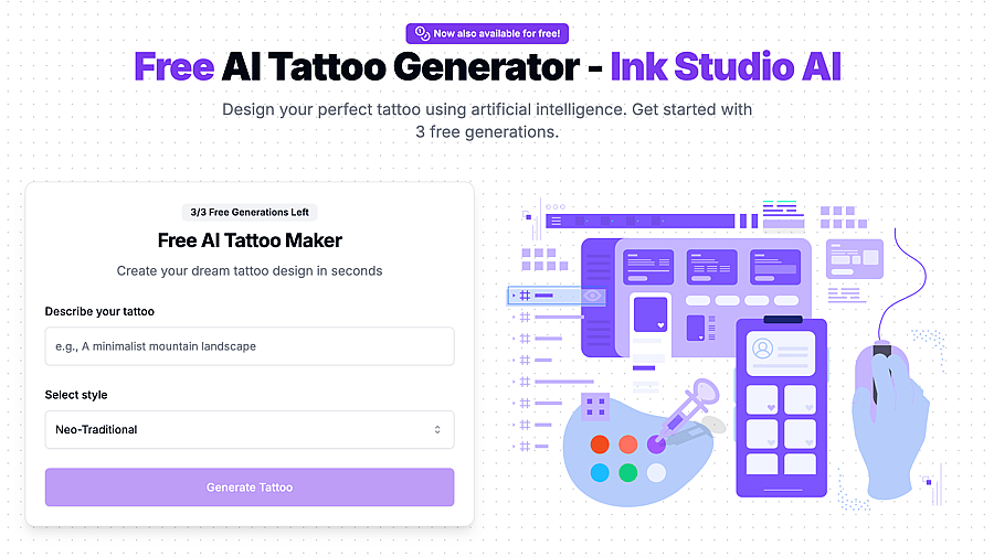 How to Create AI Tattoo Designs with Ink Studio AI: A Step-by-Step Guide